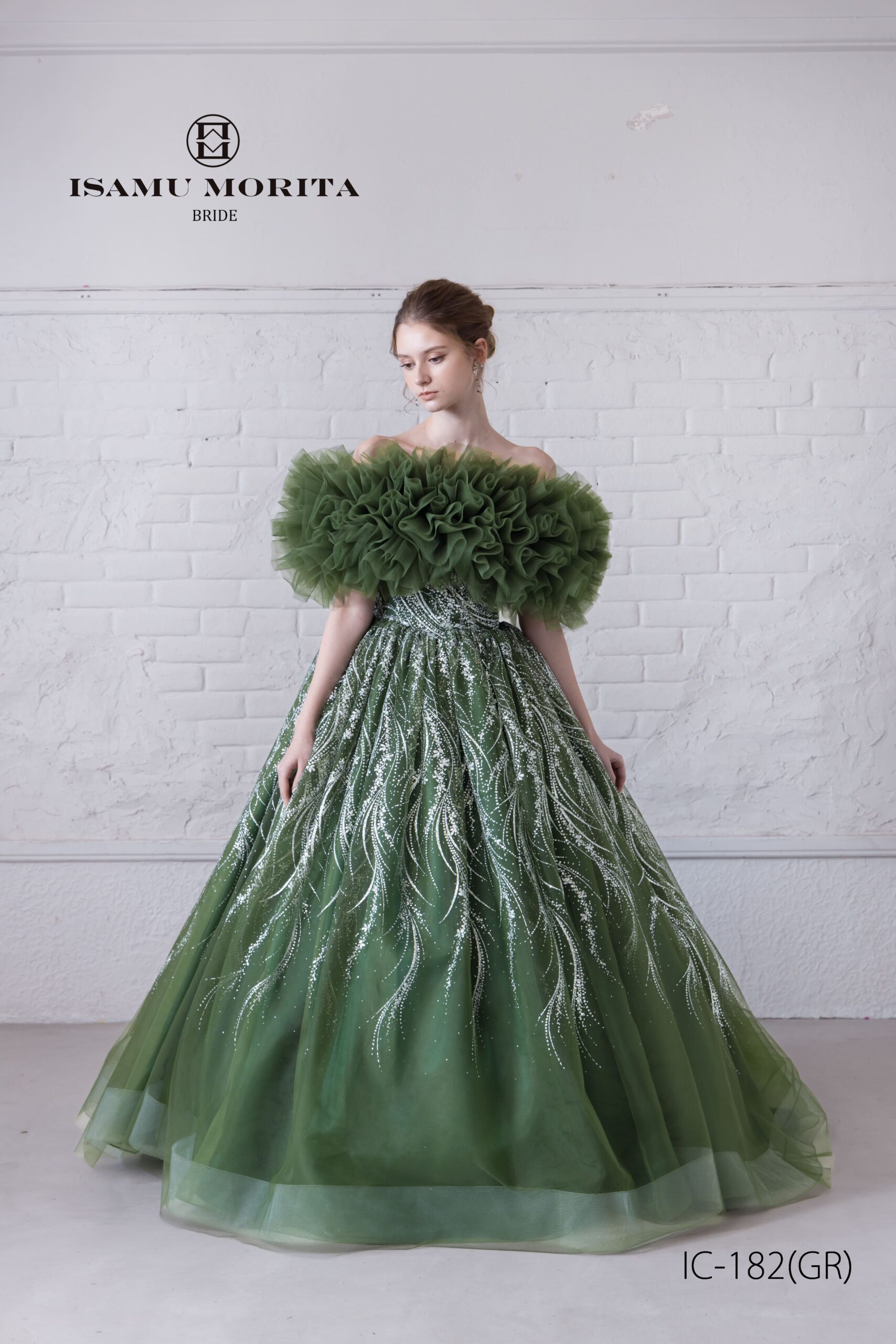 IC-182(GR) カラードレス｜ISAMU MORITA